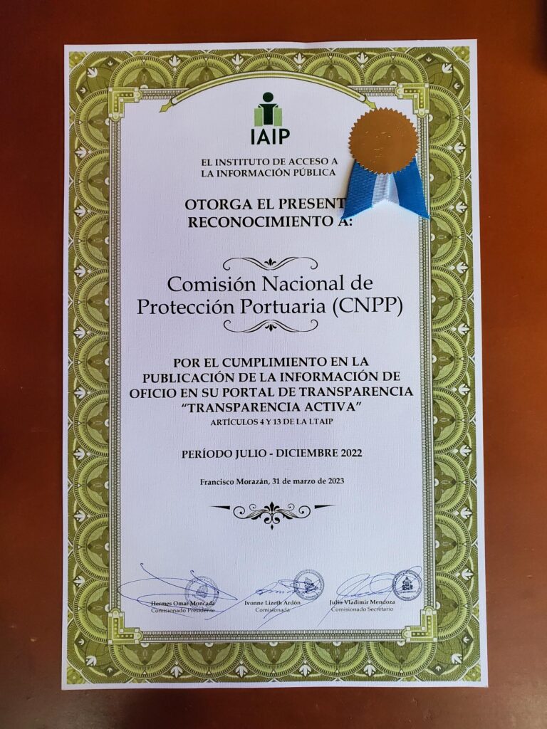 La CNPP recibe reconocimiento por el cumplimiento en su portal de ...