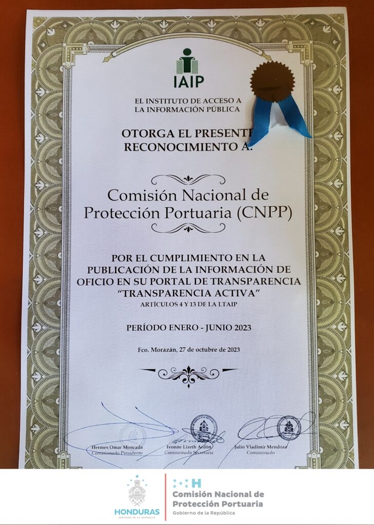 La CNPP recibe reconocimiento por cumplimiento en su Portal de ...